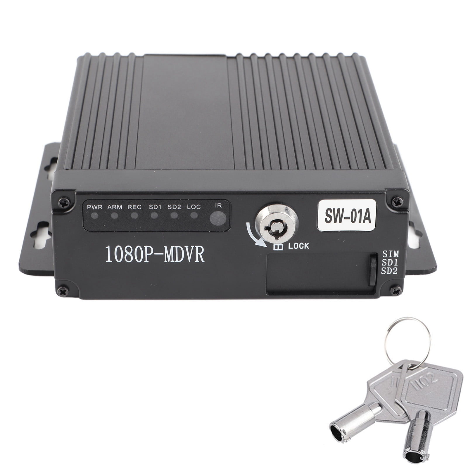 Mini Realtime Car Mobile DVR 4CH Video/Audio Recorder Input with Remote ...