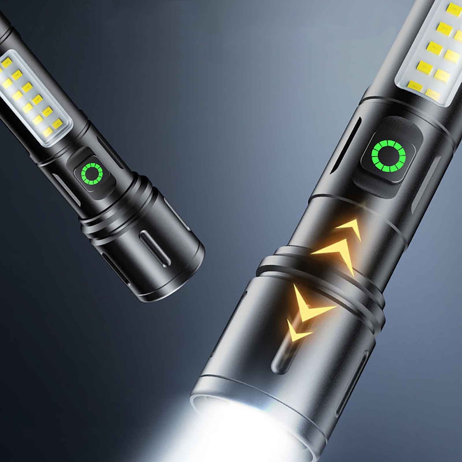 Bksdlh Rechargeable LED Flashlight, Portable Outdoor Light, Long-range ...