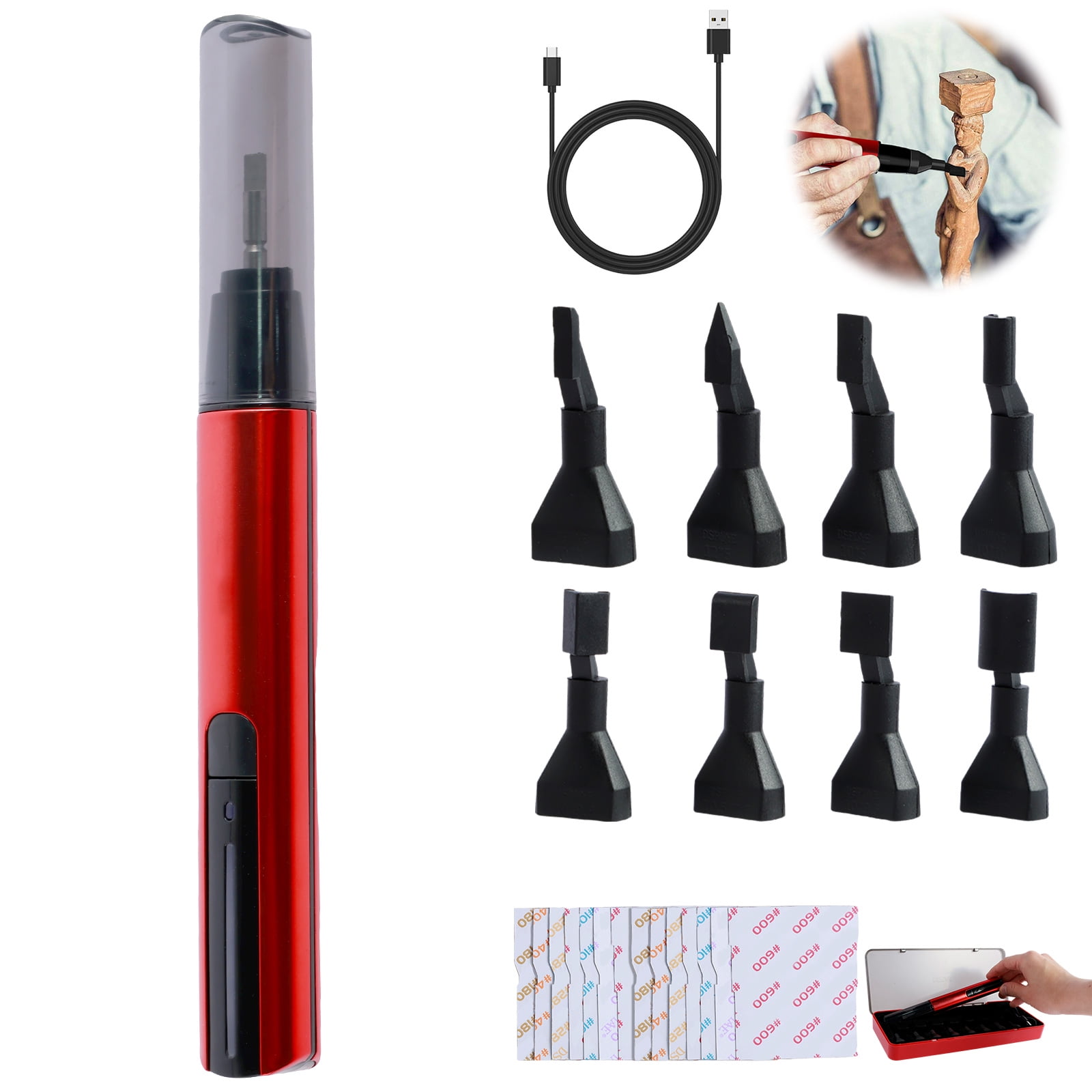 Mini Reciprocating Sander Set Portable Electric Sanding Pen USB ...