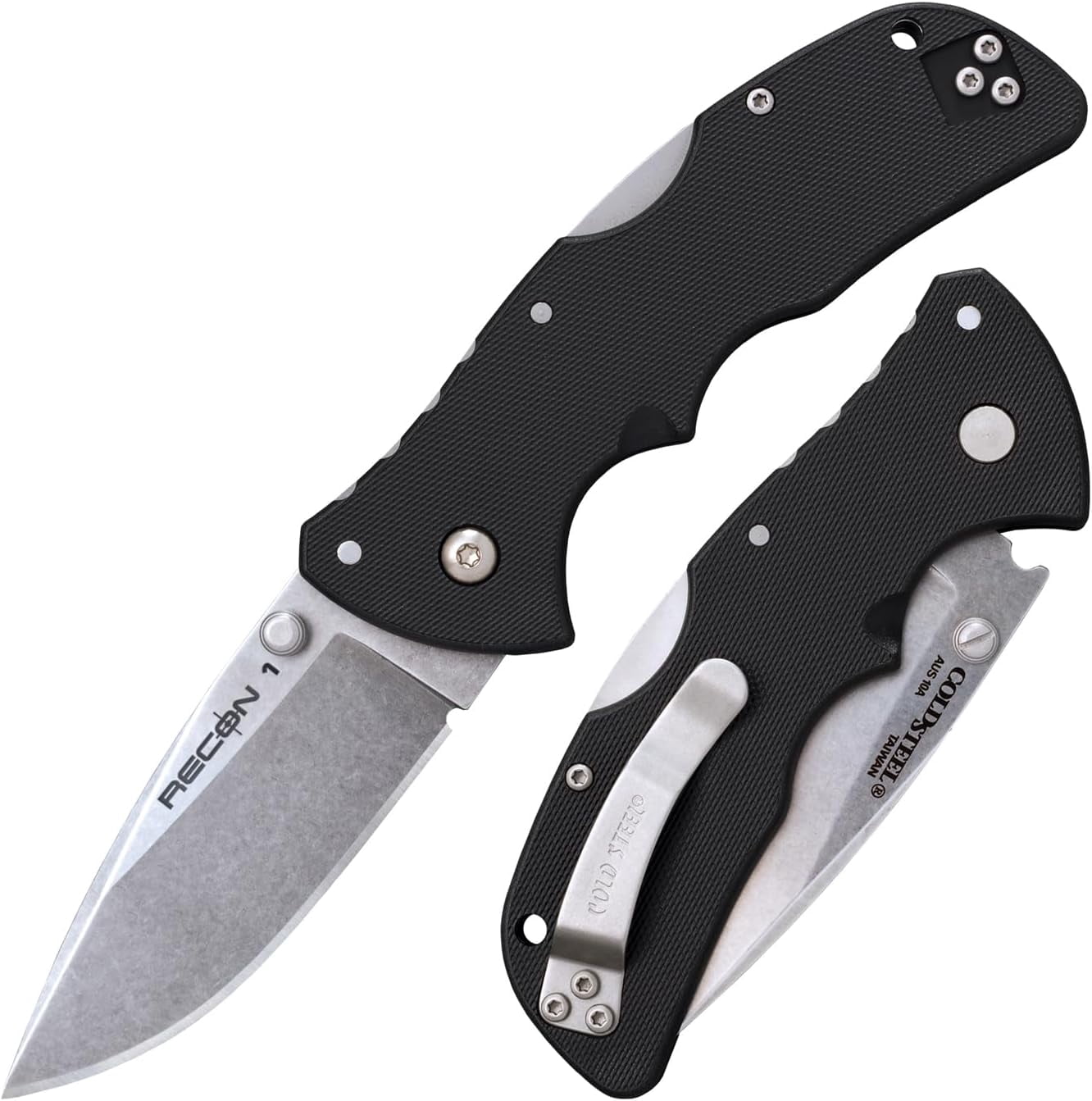 Mini Recon 1 3" AUS10A Razor-Sharp Blade 4" GFN Handle Tactical Folding ...