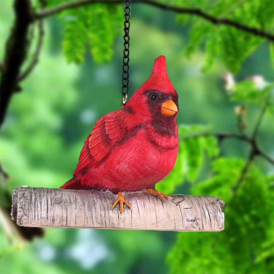 Mini Red Cardinal Bird Ornament On A Tree for Outdoor Indoor Use,Tree ...
