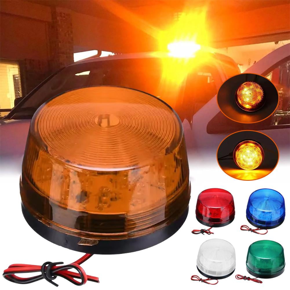 Mini Red Strobe Siren Wired Alarm Flash Light DC12V LED Antitheft ...