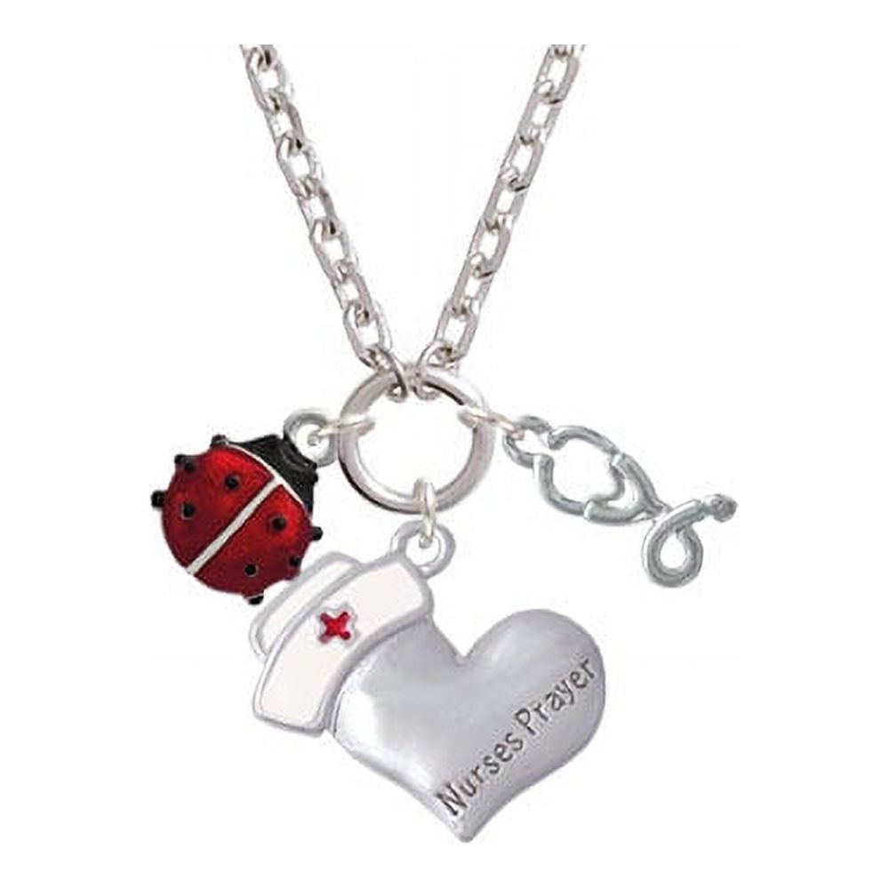 Mini Red Translucent Ladybug Nurse's Prayer Heart and Stethoscope Zoe ...