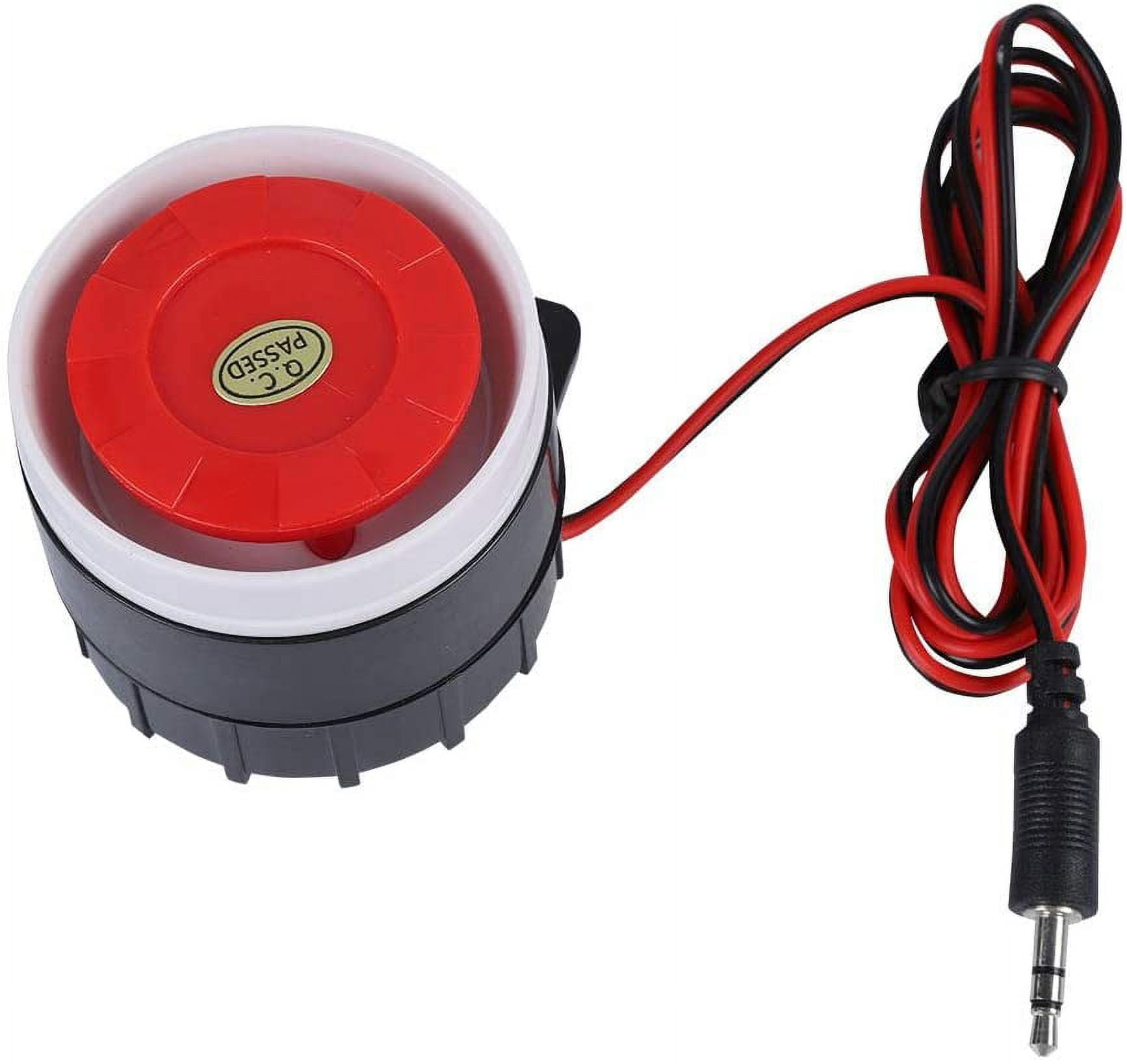 Mini Red Wired Horn Siren Sound Alarm System Warning Horn for Home ...