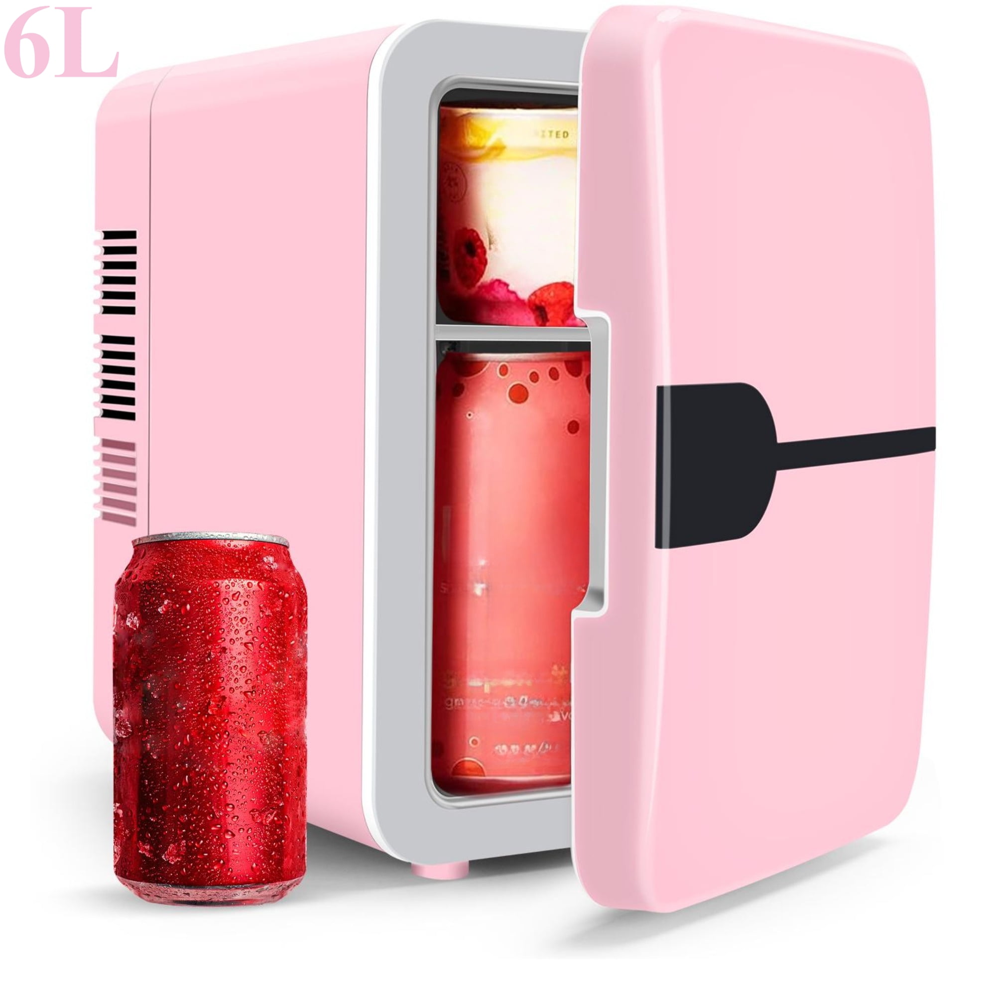 Mini Refrigerator, 0.2 Cu. Ft. Cooler & Warmer Small Portable Fridge ...