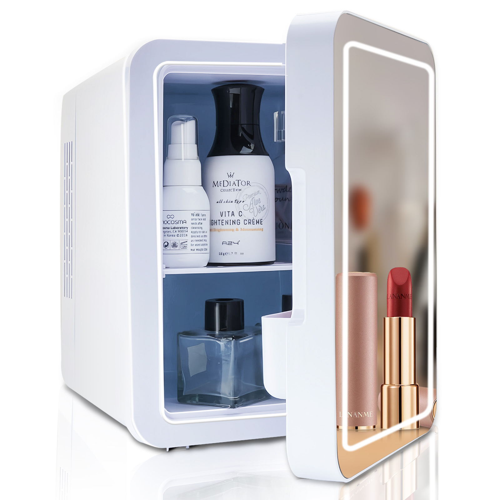 Mini Refrigerator 4L 2in1 Dual Power For Car Home Dormitory Makeup ...