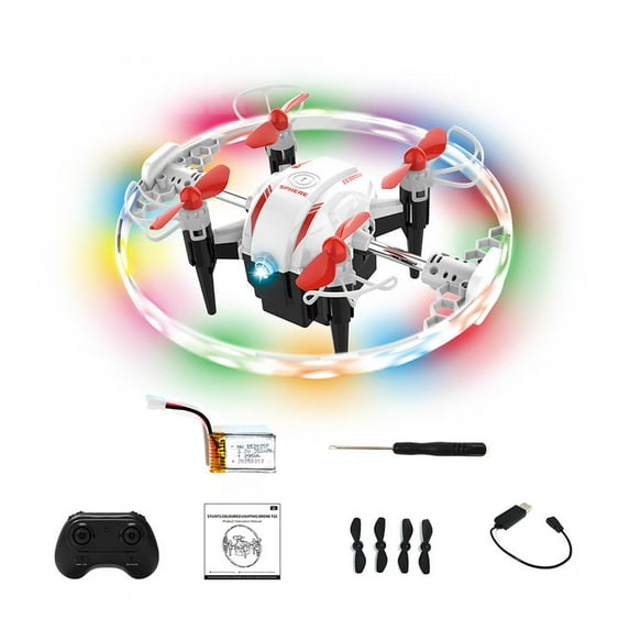 Mini Remote Control Drone For Kids 360 Flip 90 Flight Rotating Lights ...
