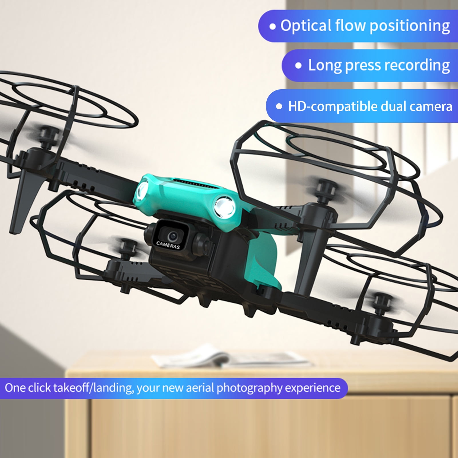 Mini Remote Control Drone with Dual Cameras Gesture Sensing Obstacle ...