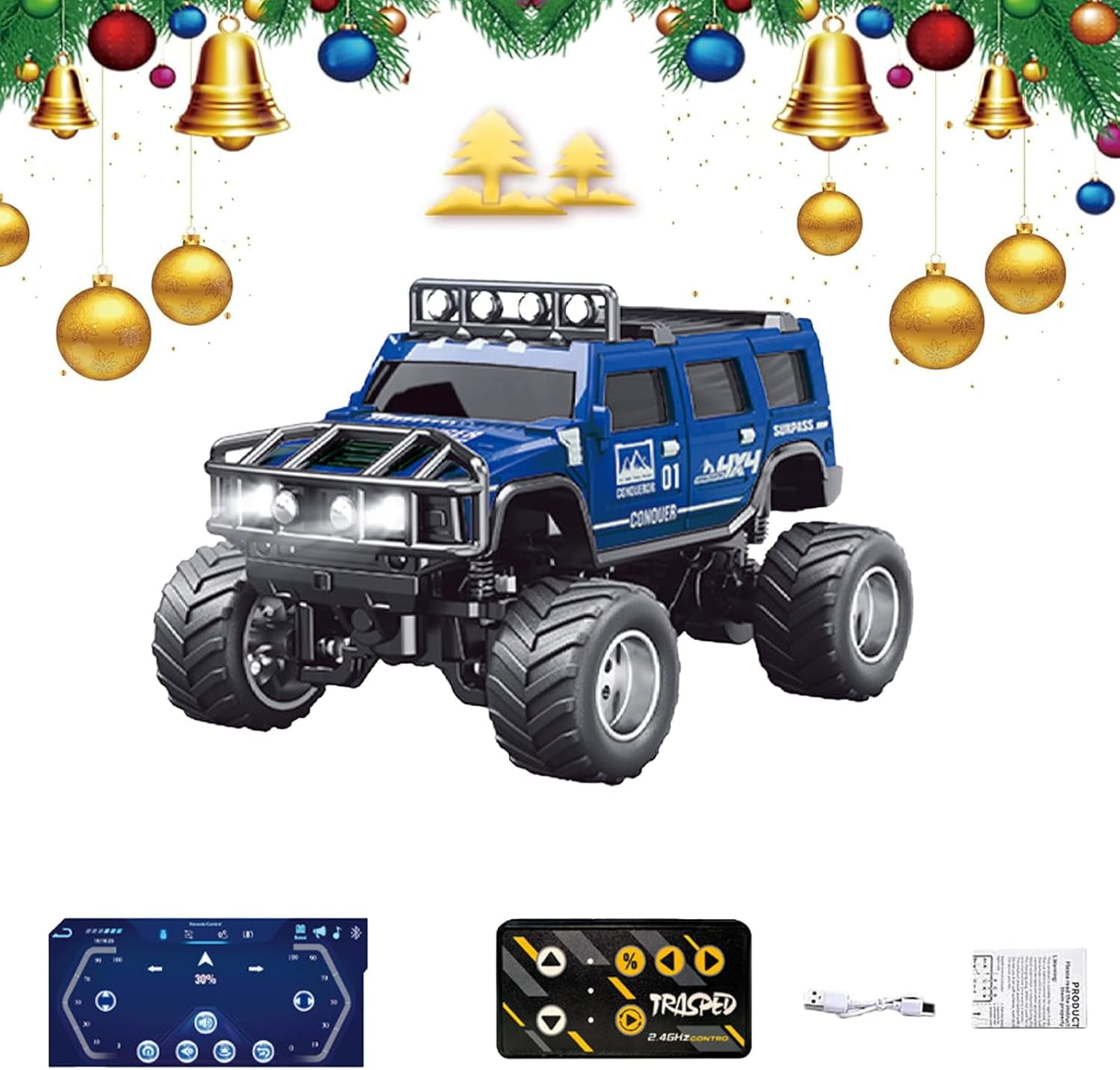 Mini Remote Control Off-Road Truck, 1:64 Scale Mini Remote Control ...