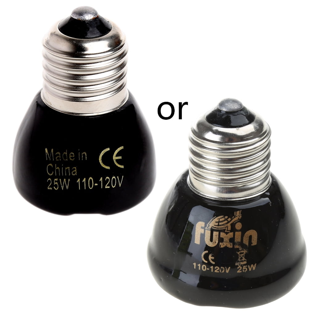 Mini Reptile Heat Lamp Bulb No Light Infrared Ceramic Heat Emitter for ...