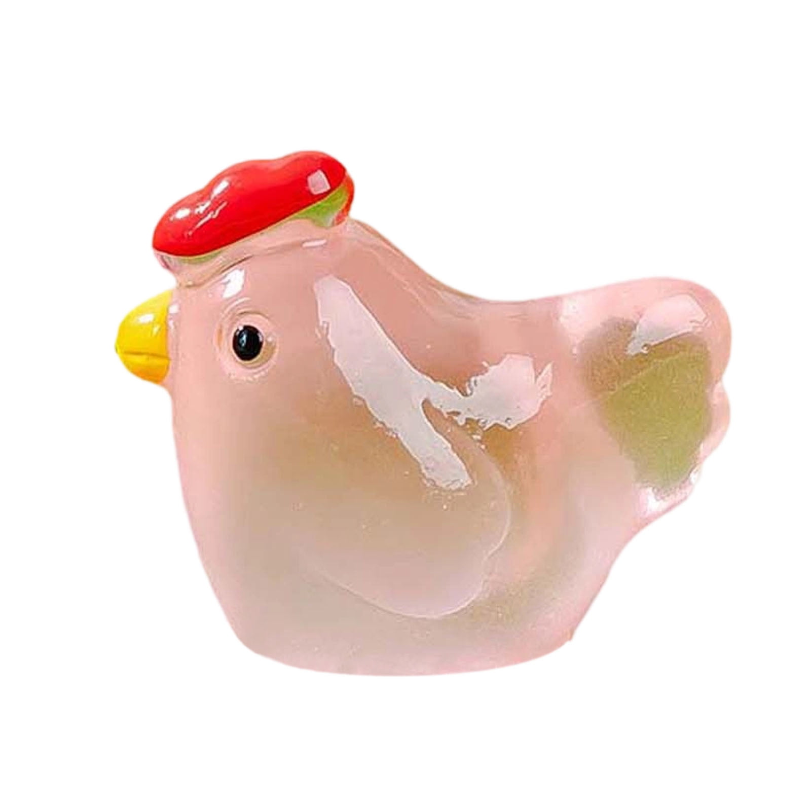 Mini Resin Chicken Glowing Potted for Mini Tale Garden Aquarium Party ...