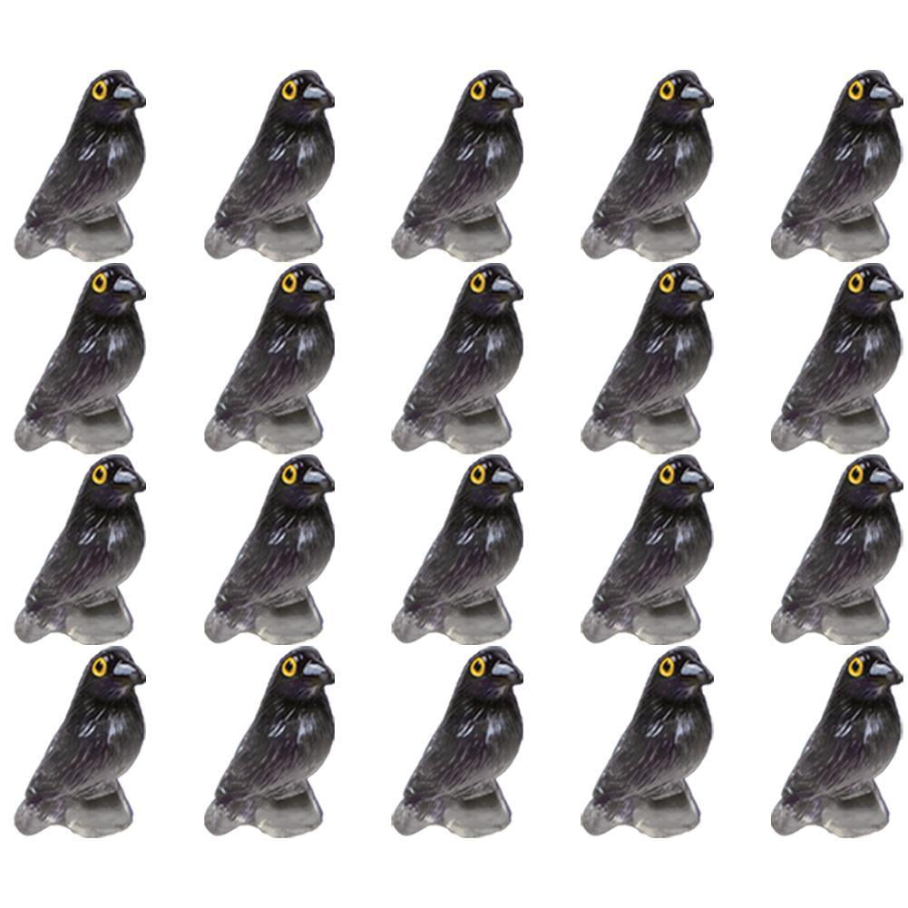 Mini Resin Crows Bulk,Glow Black Raven Collectible Figurines,Tiny ...