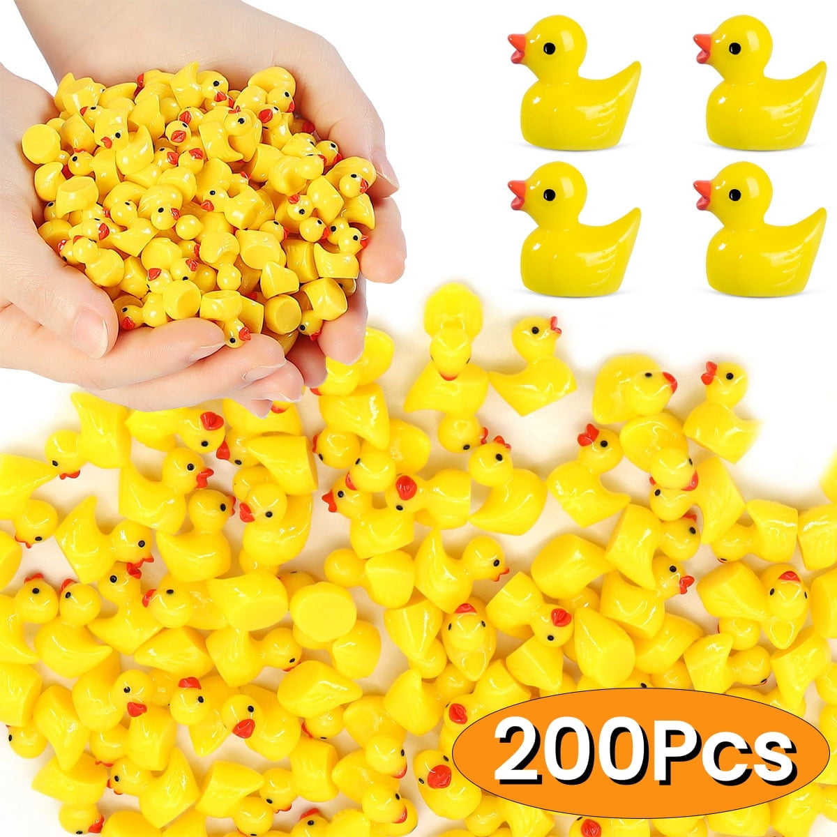 Mini Resin Ducks Small Duck Decoration Minature Ducks to Hide for ...