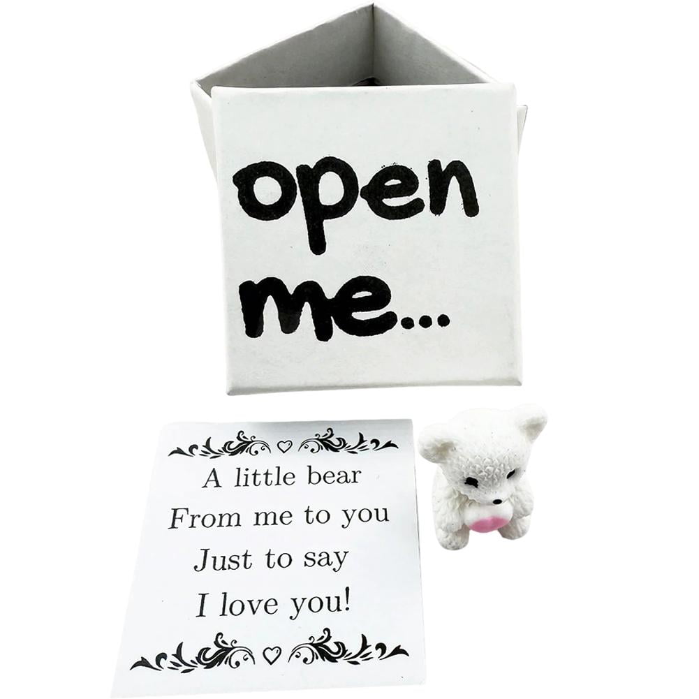 Mini Resin Gift Set with I Love You Card & Surprise Box - Small ...