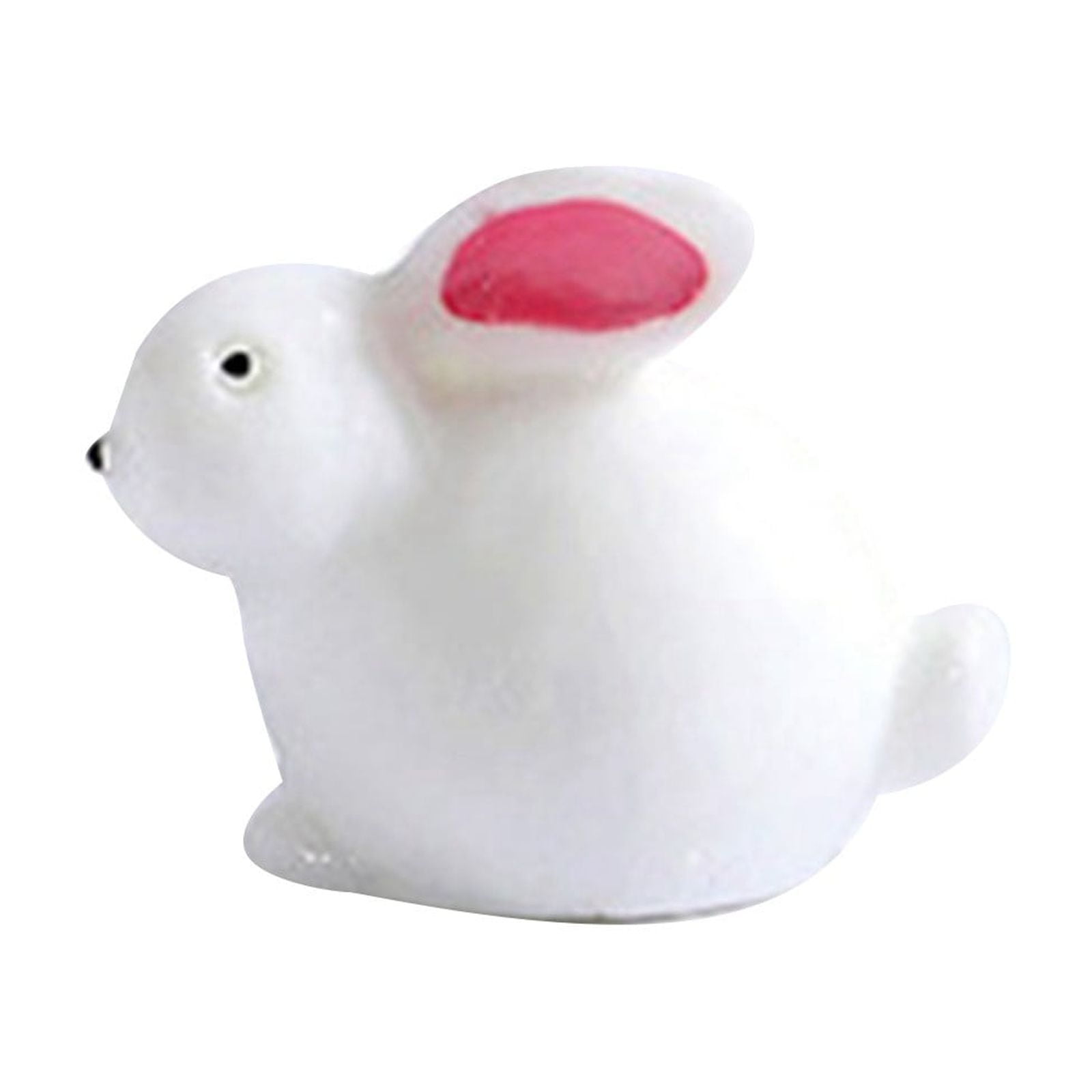 Mini Resin Rabbit Miniature Rabbit Statue Easter Decoration Miniature ...