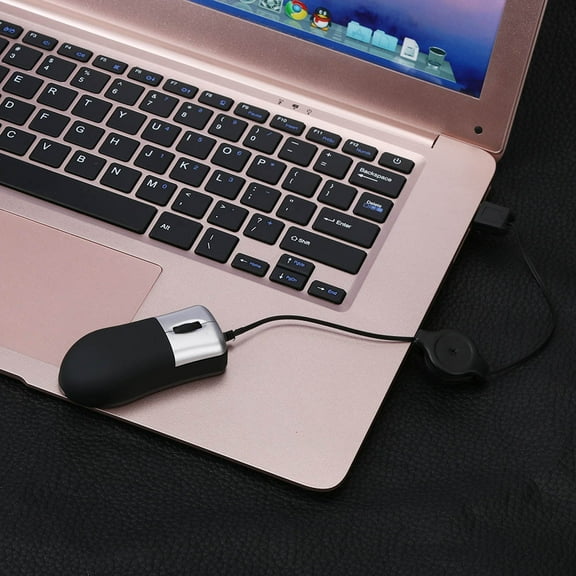 Onn USB Optical Ambidextrous Mouse, 1000 DPI Sensitivity, USB Plug and ...