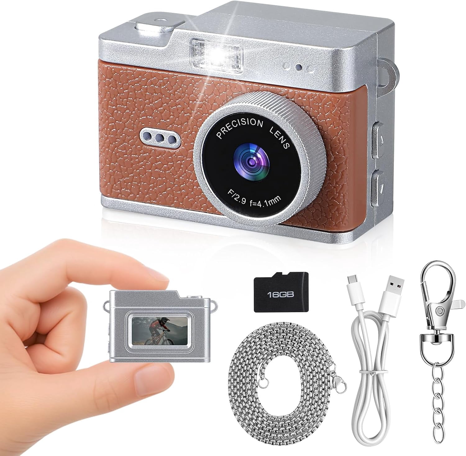 Mini Retro Digital Camera, -Compact Camera with 1080P Video, 0.96 ...