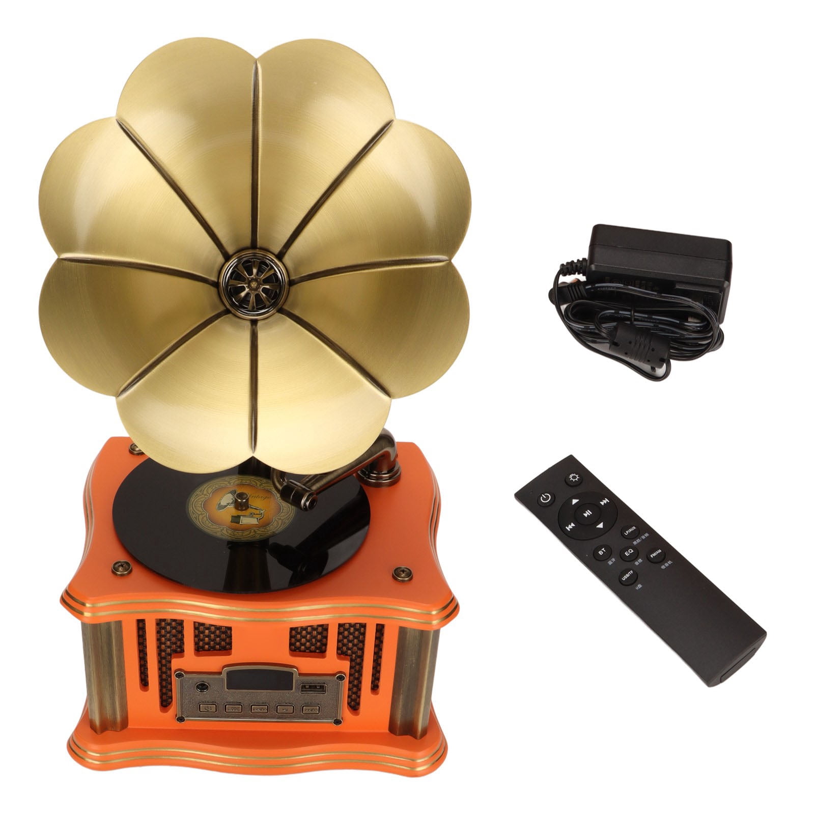 Mini Retro Gramophone Loudspeaker Bluetooth Sound Vintage Record Player ...