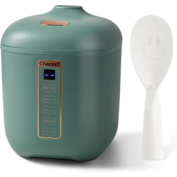 Mini Rice Cooker 2 Cups Uncooked, 1.2L Rice Cooker Small, Portable Non ...