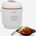 Mini Rice Cooker, Small 1 Cup-2 Cup Non-Stick Coated Insert Food ...