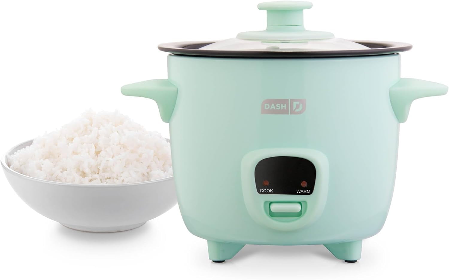 Mini Rice Cooker Steamer with Removable Nonstick Pot, Keep Warm ...