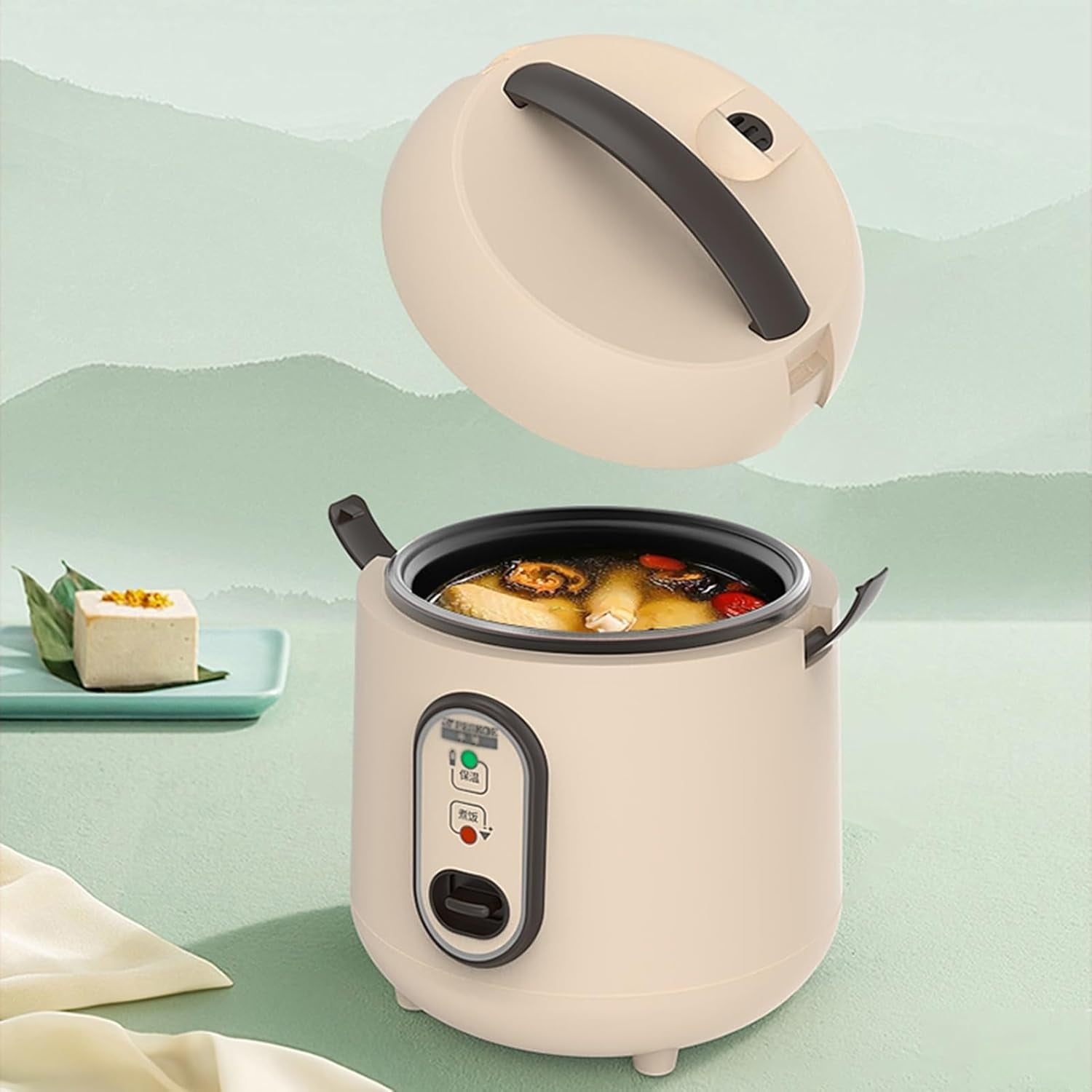 Mini Rice Cooker - Student Dormitory Rice Cooker, Multifunctional Rice ...