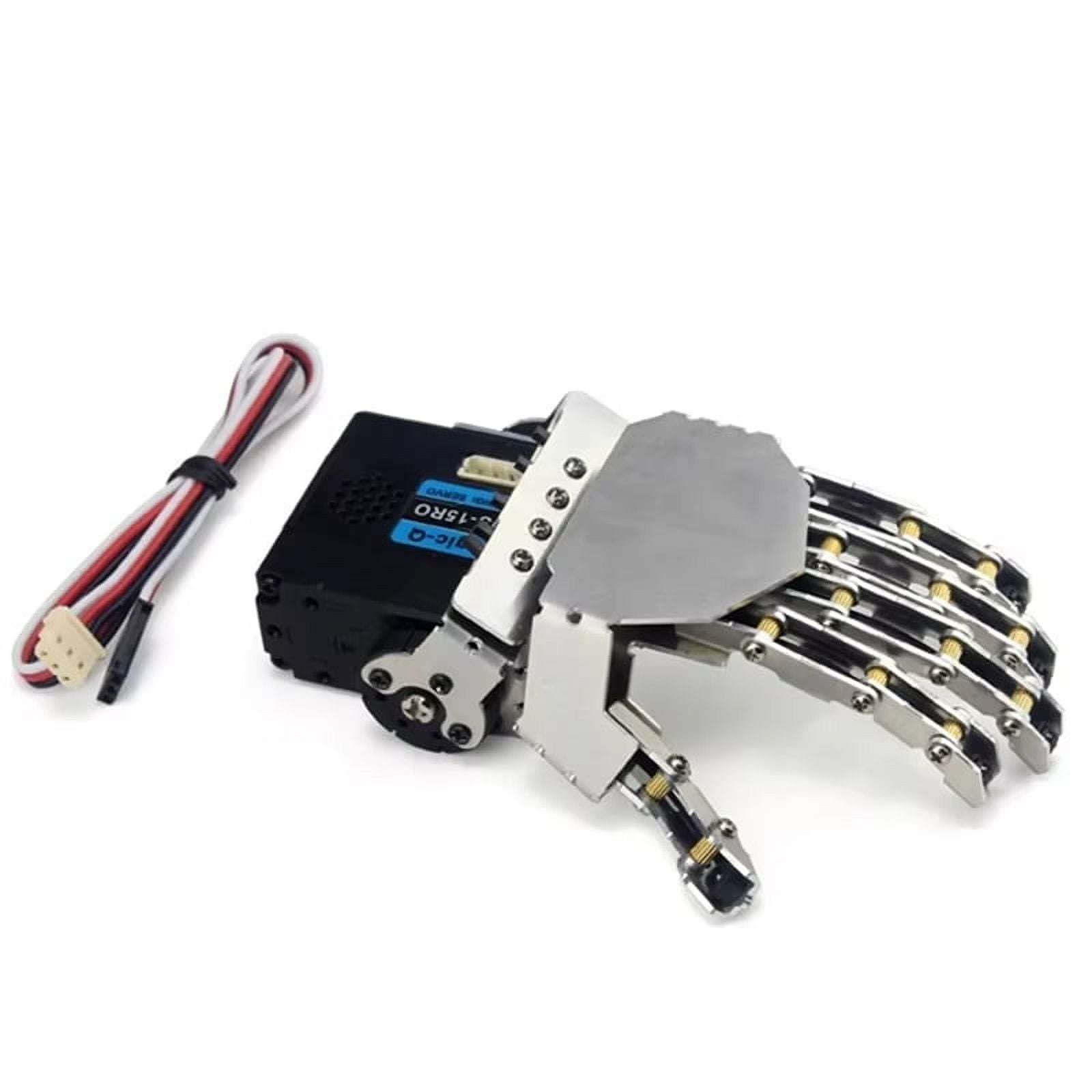 Mini Robot Hand Five Fingers Metal Manipulator Arm Left Hand for ...