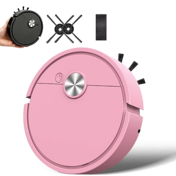 Mini Robot Vacuum for Car, 3-in-1 Rechargeable Smart Cleaning Robot ...