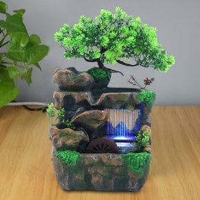 Small Indoor Waterfall Fountains for Home Decor in Patio & Garden