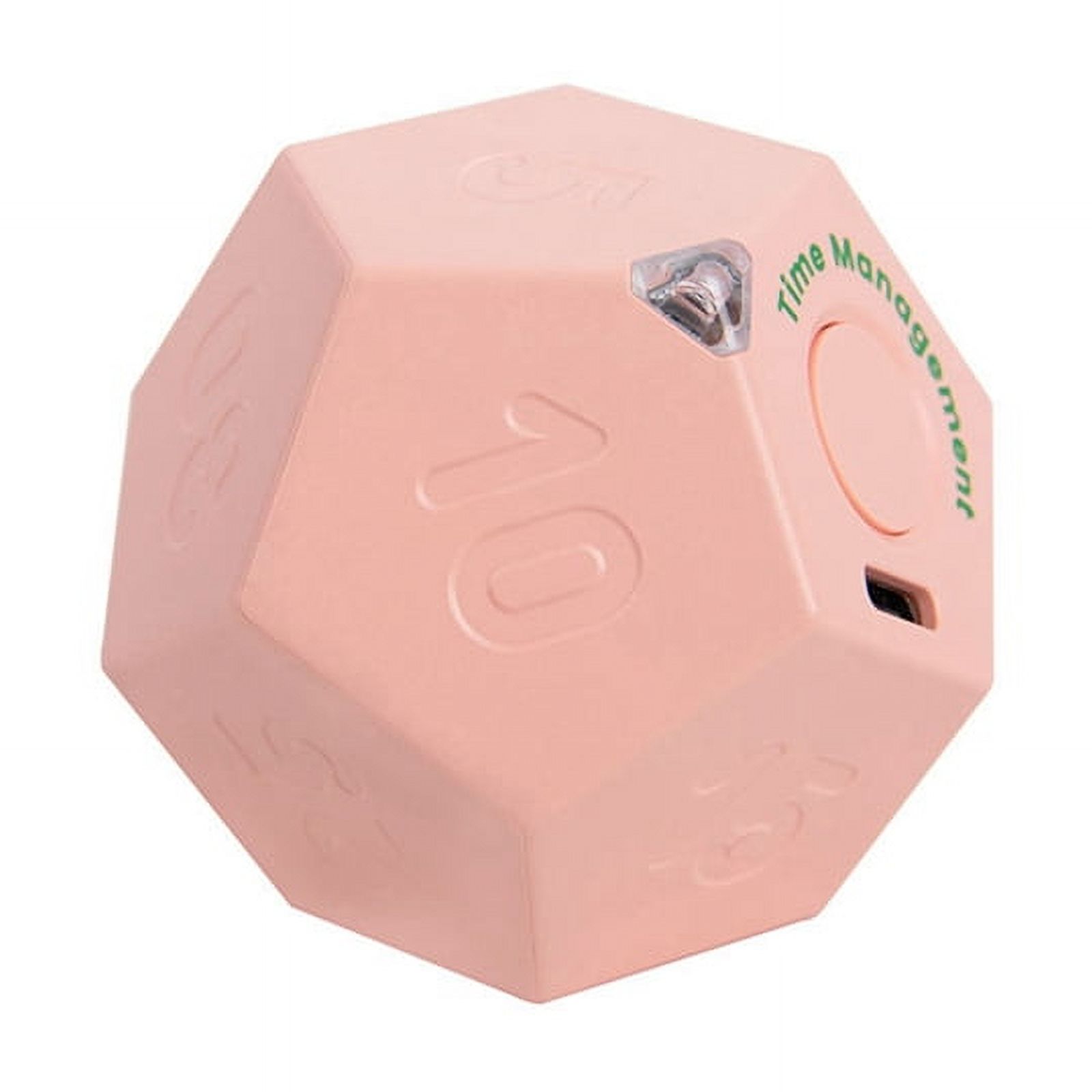 Mini Rotate Dodecagon Rechargeable Sound Vibrate Light Alarm Flip ...