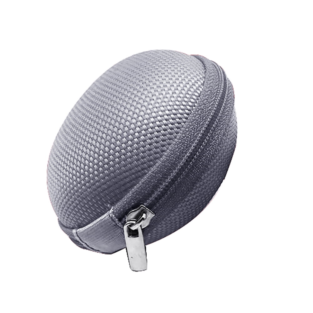 Mini Round Earphone Earbuds USB Cable Storage Bag Carrying Case ...