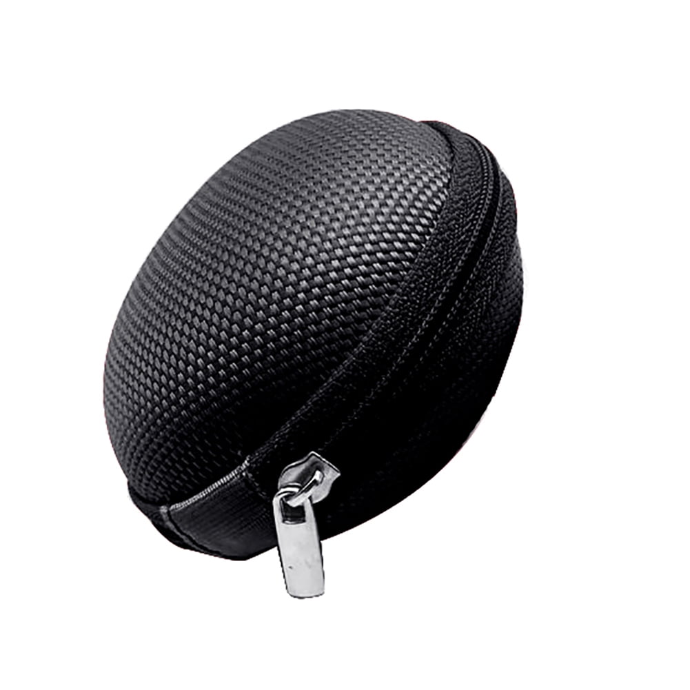 Mini Round Earphone Earbuds USB Cable Storage Bag Carrying Case ...