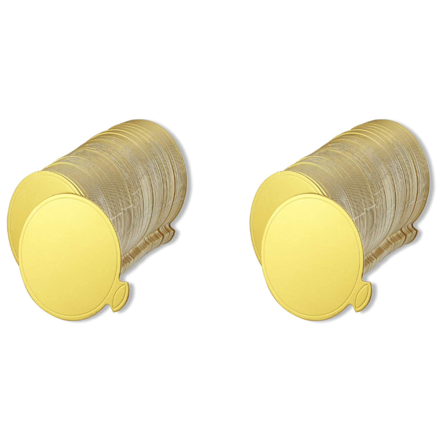 Mini Round Golden Cardboard Cake Base, Mousse Cake Plate, 200 Pieces ...