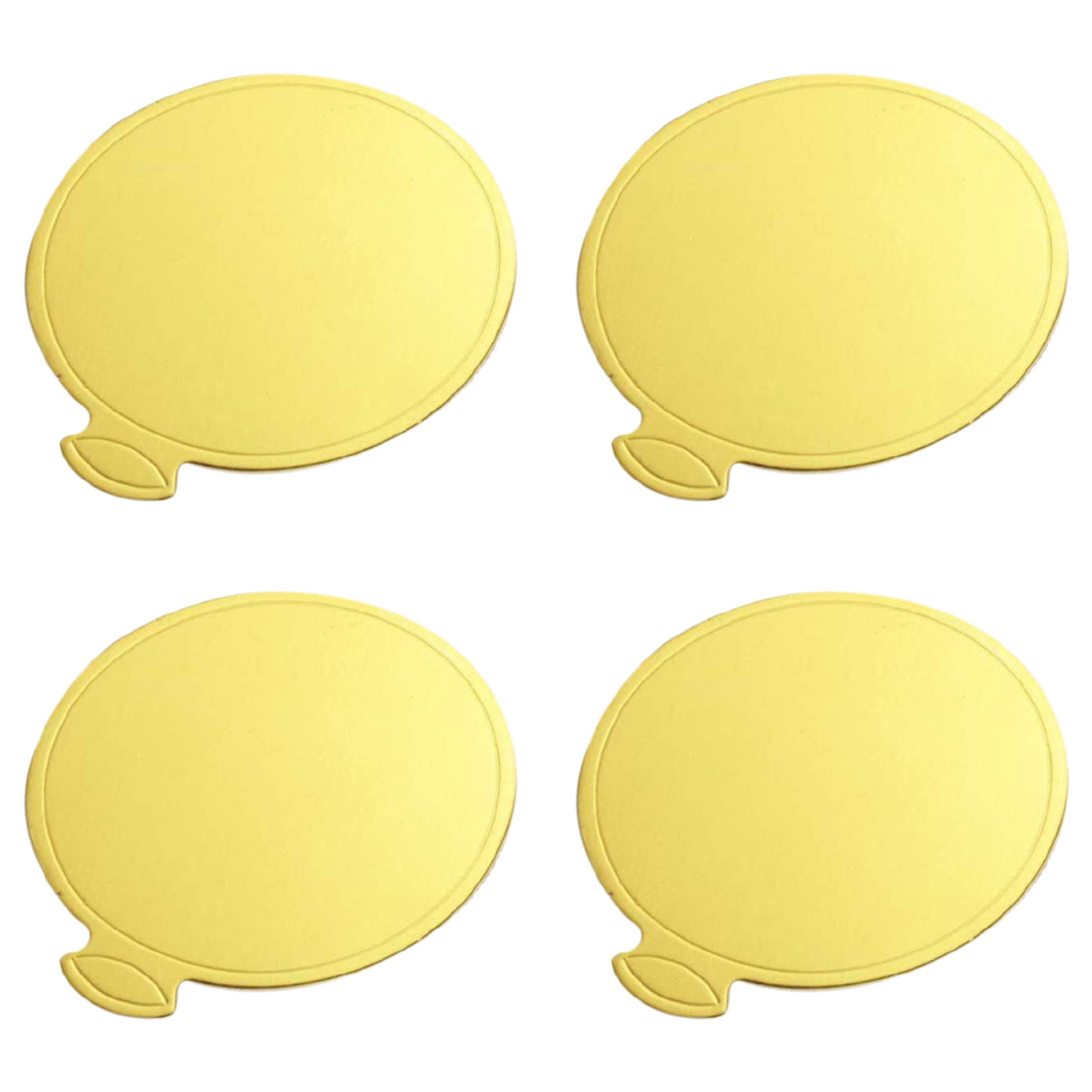 Mini Round Golden Cardboard Cake Base, Mousse Cake Plate, 200 Pieces ...