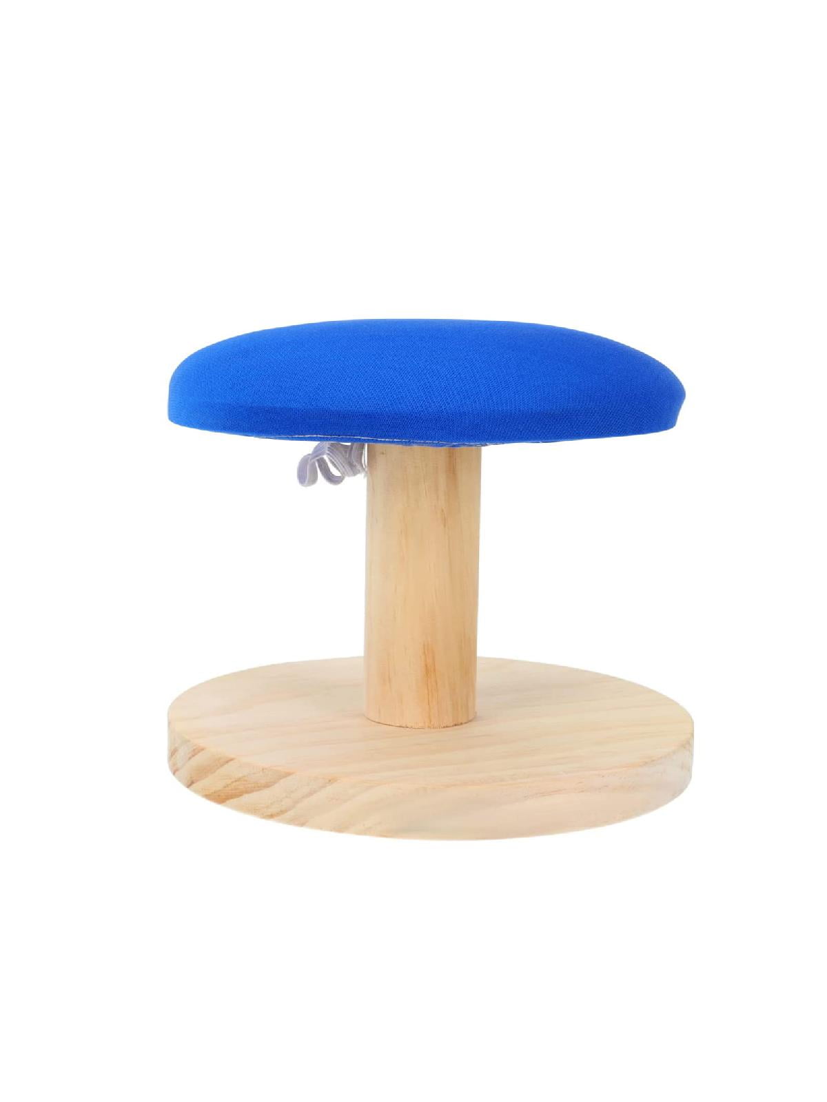 Mini Round Ironing Stool Solid Wood Auxiliary Tool Small Table Sleever ...