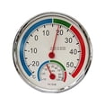 Mini Round Pointer -30℃-50℃ Temperature Meter 20%-100% Hygrometer ...