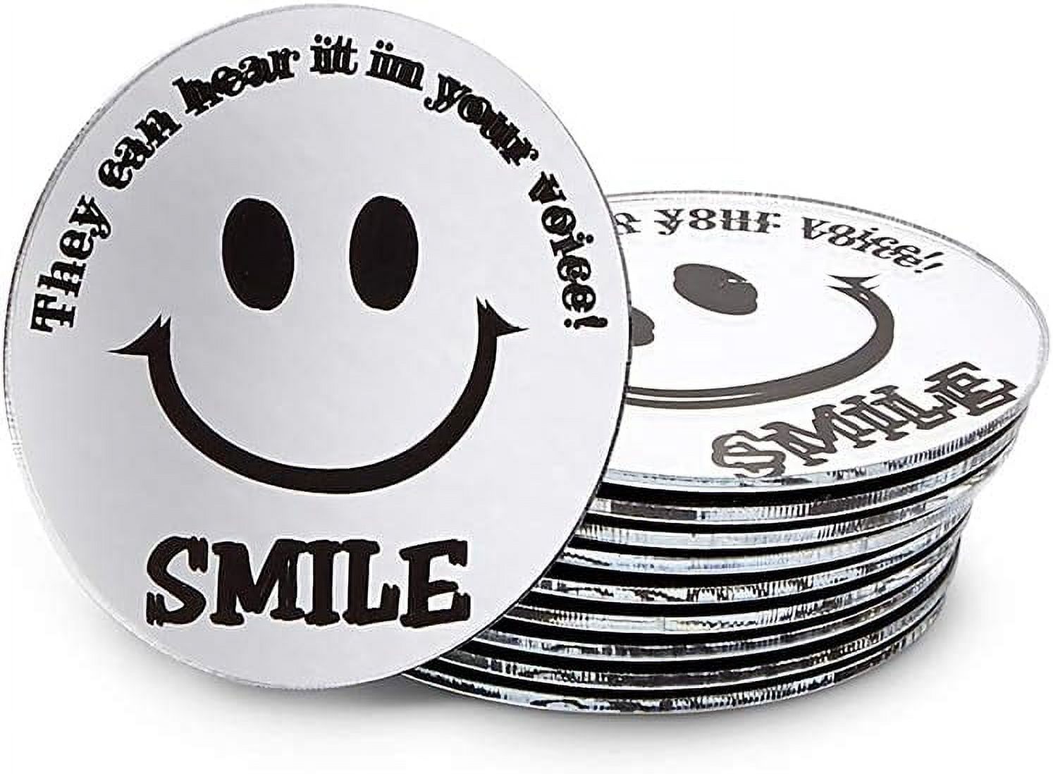 Mini Round Smile Mirrors (10/Set) | A Reminder to Communicate Positive ...