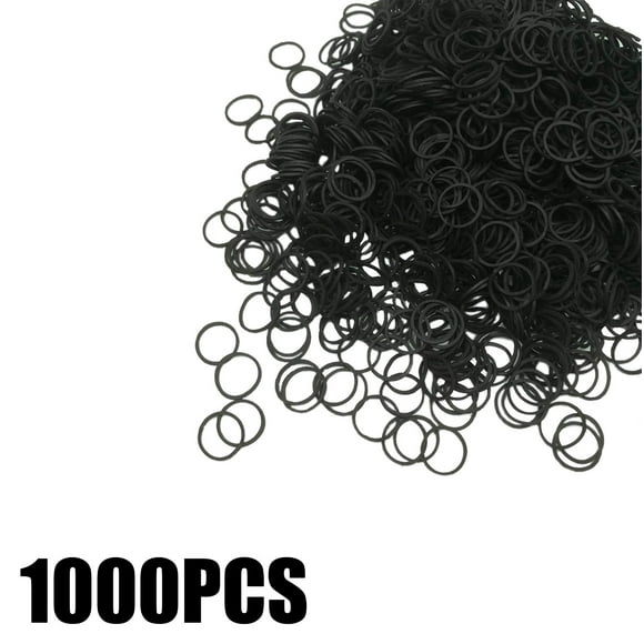 Black Hair Rubber Bands