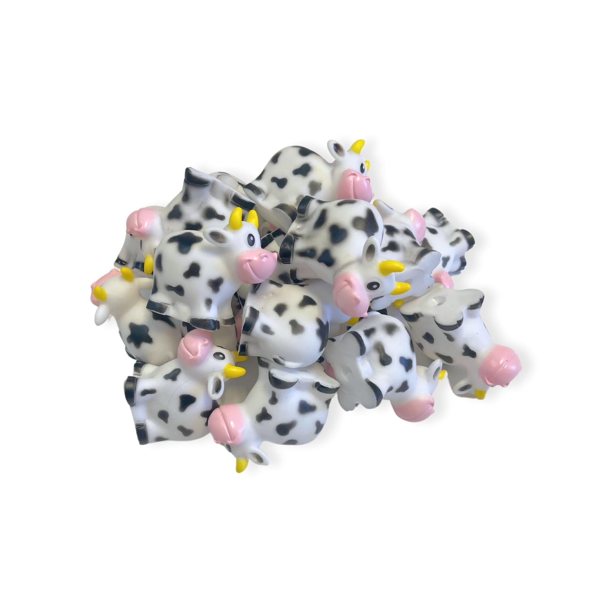 Mini Rubber Cows Moo Moo Subaru 20pk Black and White 2.7 Ducks Put with ...