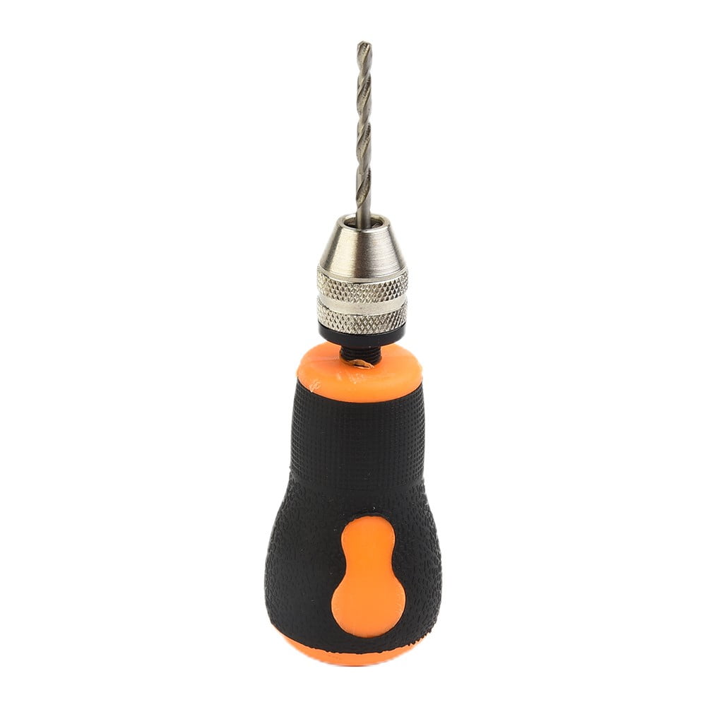 Mini Rubber Hand Drill Chuck With 10Pcs 0.5-3.2Mm Drill Bits Jewelry ...