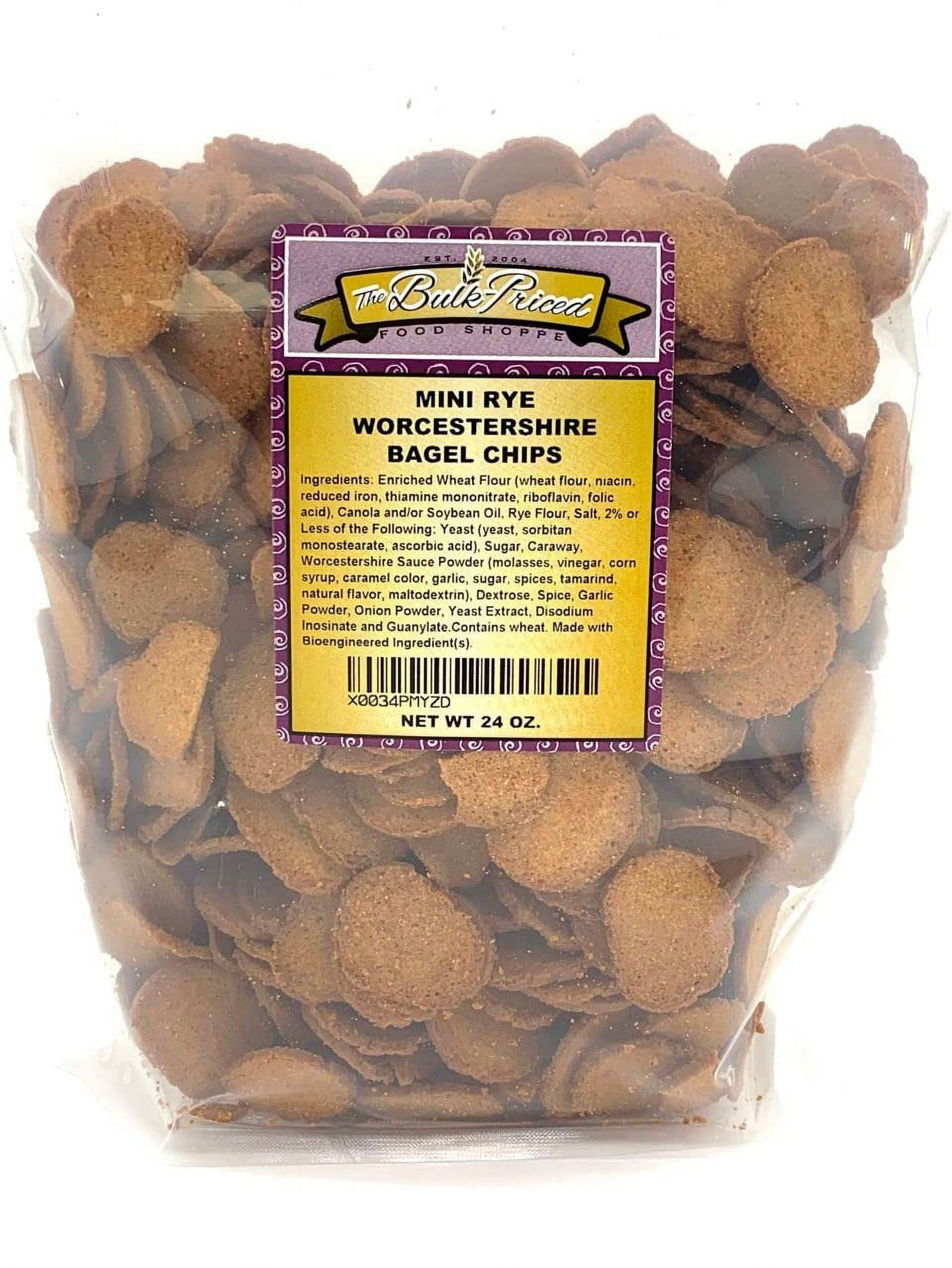 Mini Rye Worcestershire Bagel KEF16 Chips, Bulk Size, (1.5 lb ...