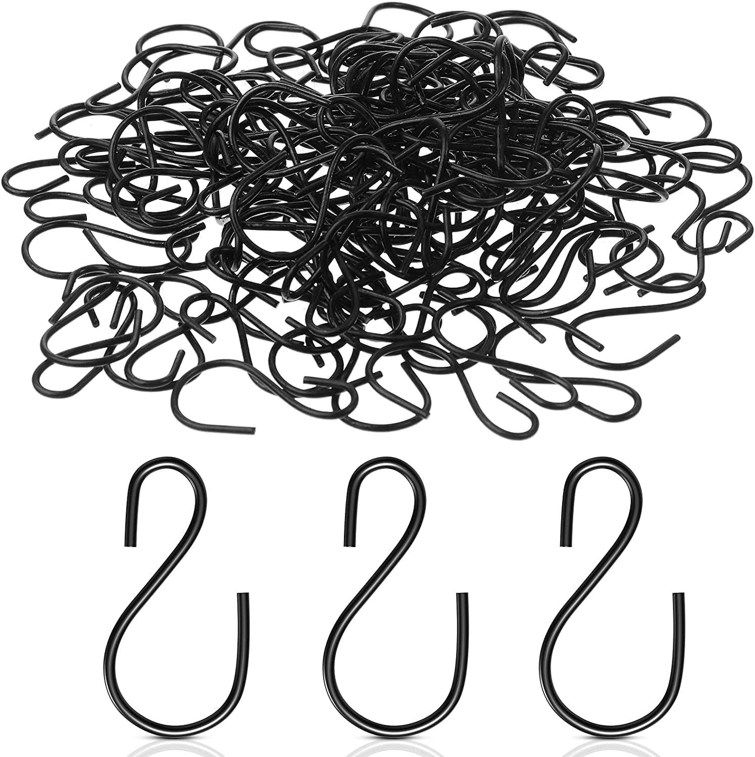 Mini S Hook 1 Inch Metal Hanging Hooks S Shaped Iron Wire Hook Hanger ...
