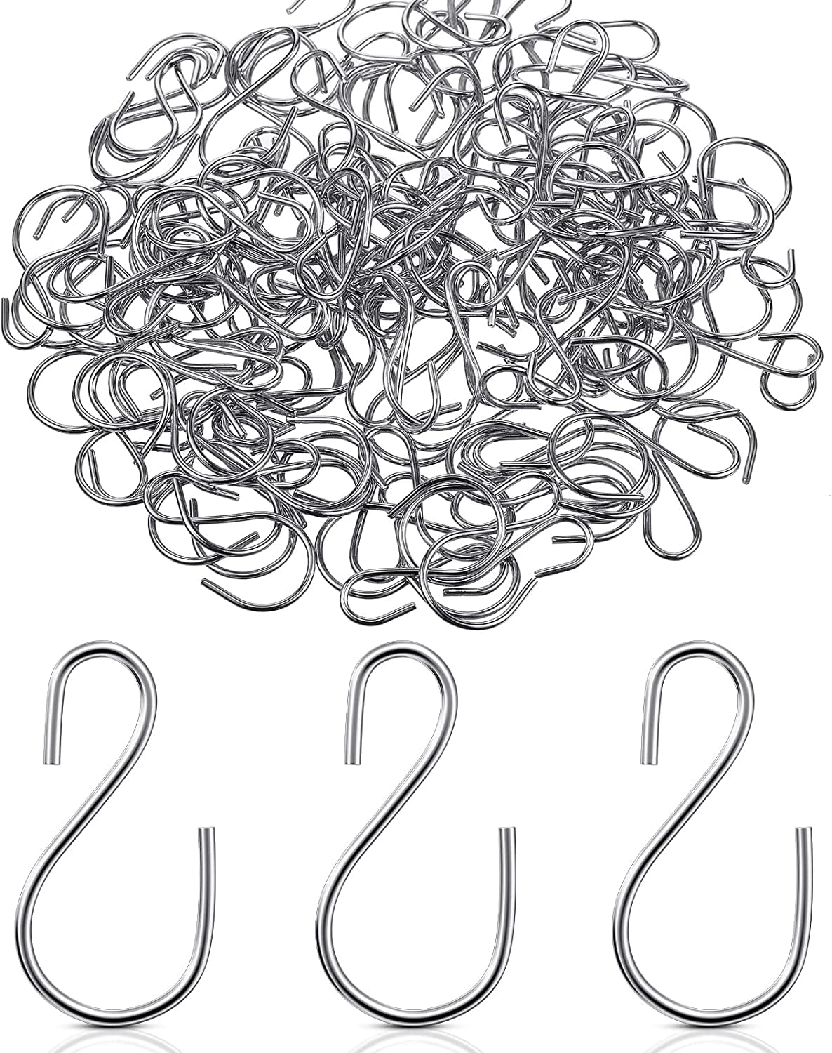 Mini S Hook 1 Inch Metal Hanging Hooks S Shaped Iron Wire Hook Hanger ...