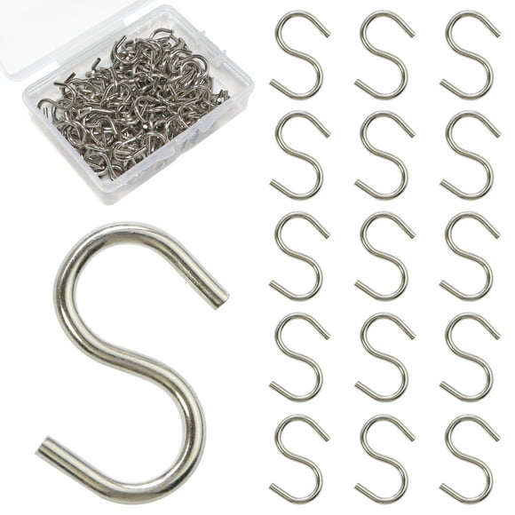 S-Hooks in Metal Hooks and Eyes - Walmart.com