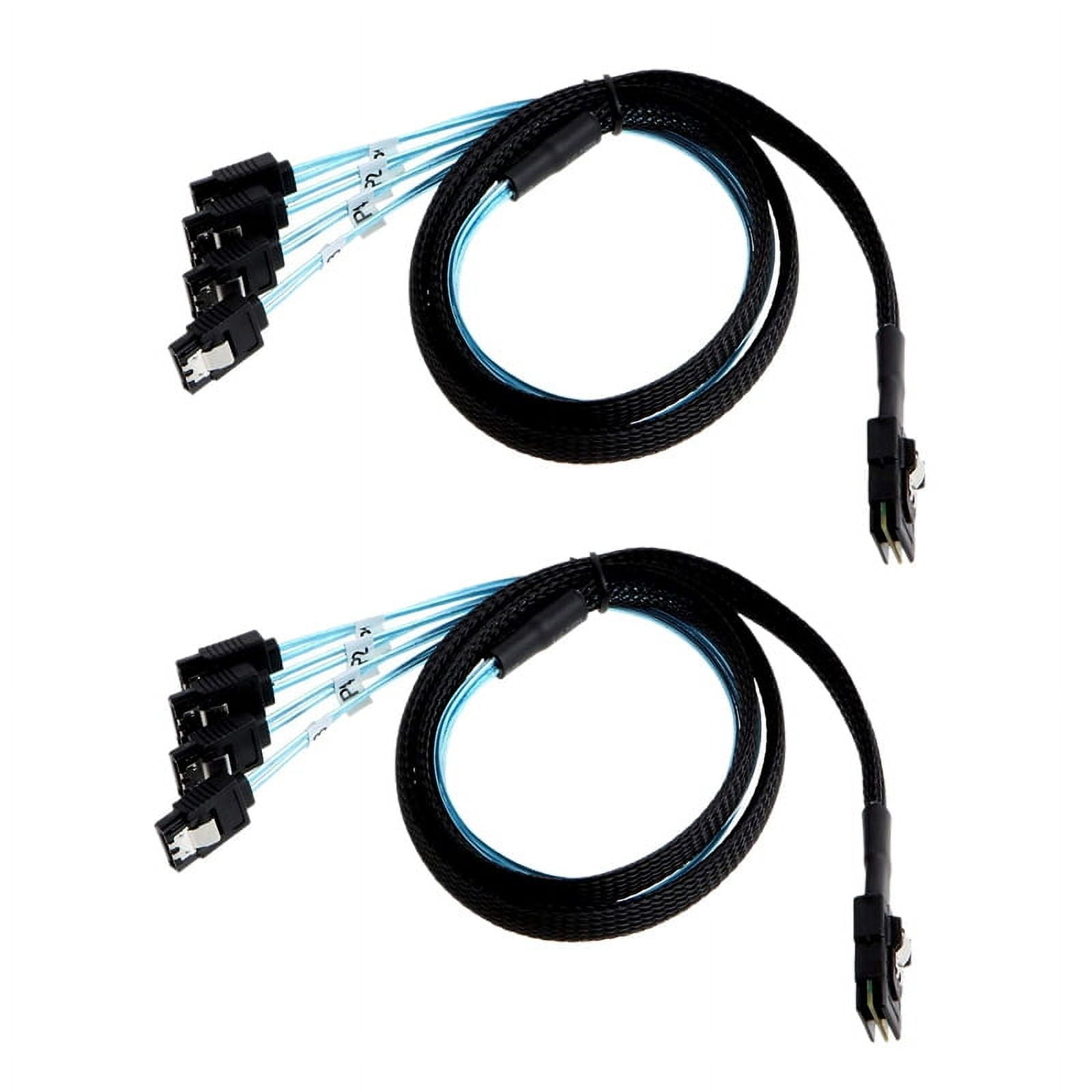 Mini SAS 36Pin (SFF-8087) Male to 4 SATA 7Pin Female Cable,1.0M ...