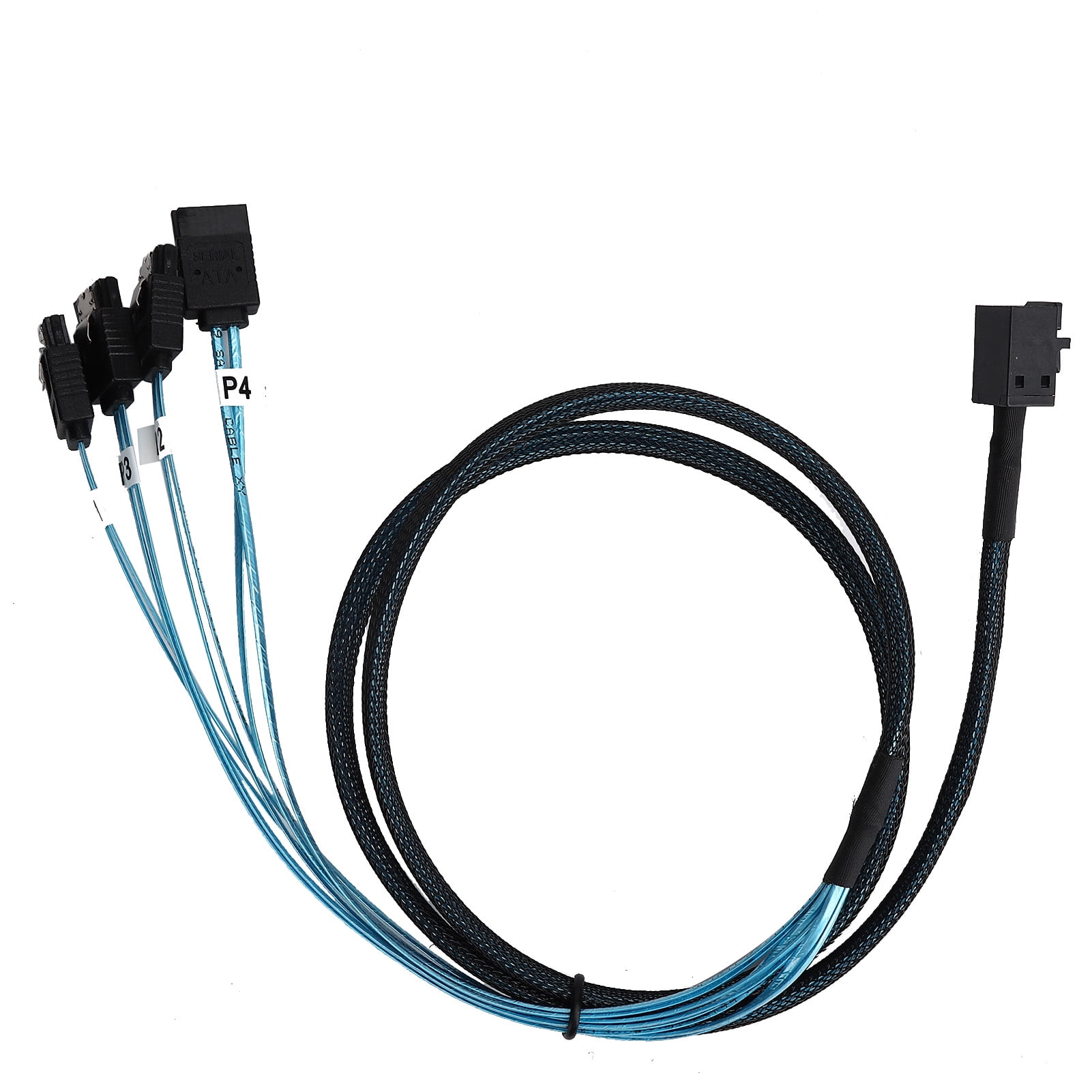 Mini SAS HD 12GB SFF‑8643 to 4 SATA LSI Adapter Card Cable 1m/1.1yd ...