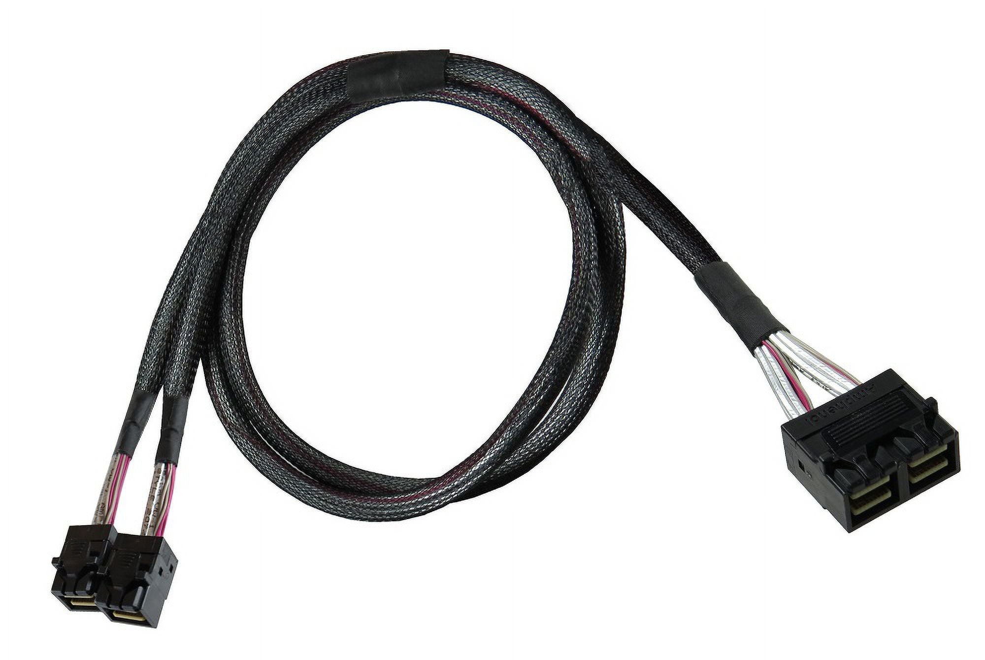 Mini SAS HD 8X SFF-8673 PCIe4.0 to Mini SAS HD 4X X2 Y Cable 100 CM ...