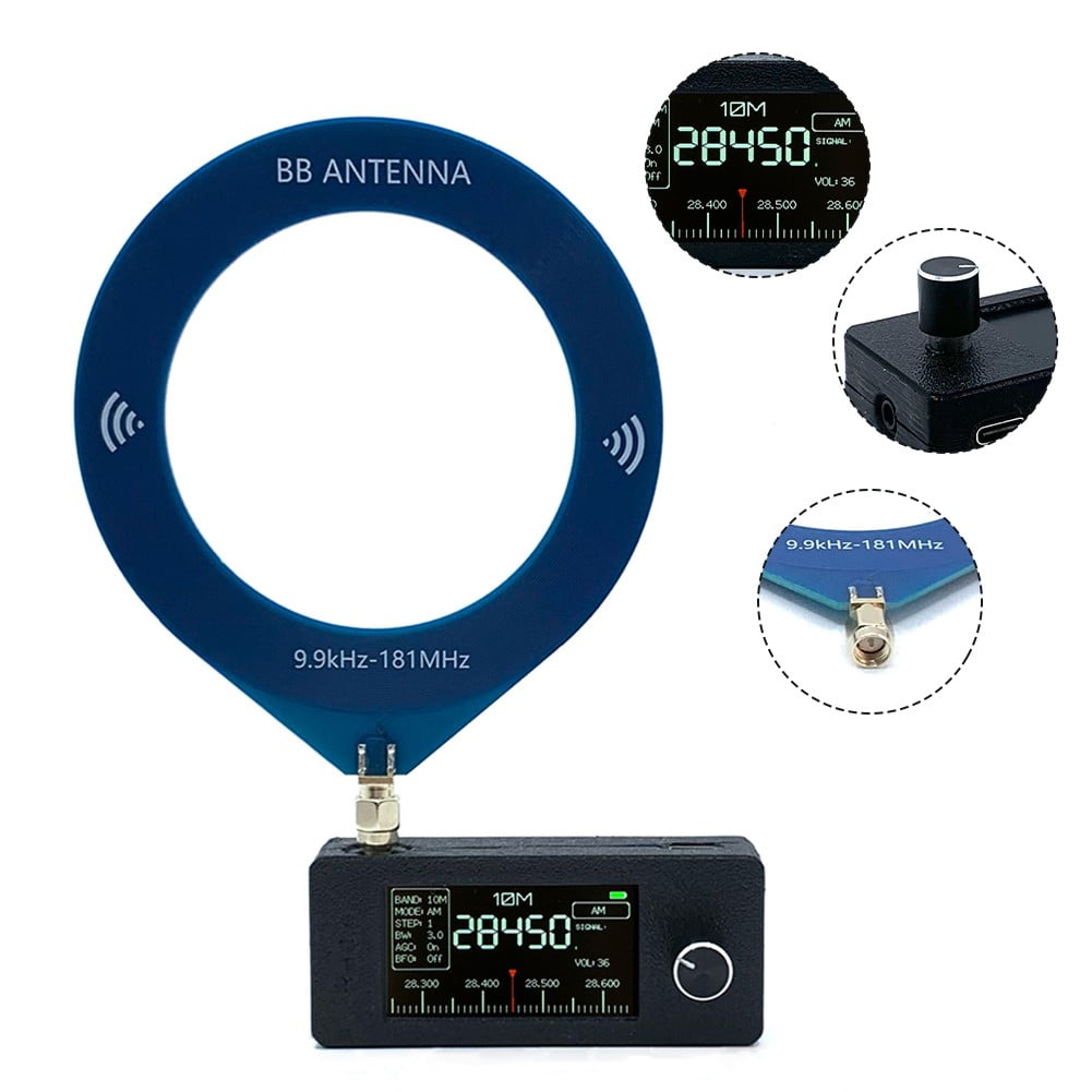 Mini SI4732 Radio Receiver with 1 9 Inch Color Screen and Loop Antenna ...
