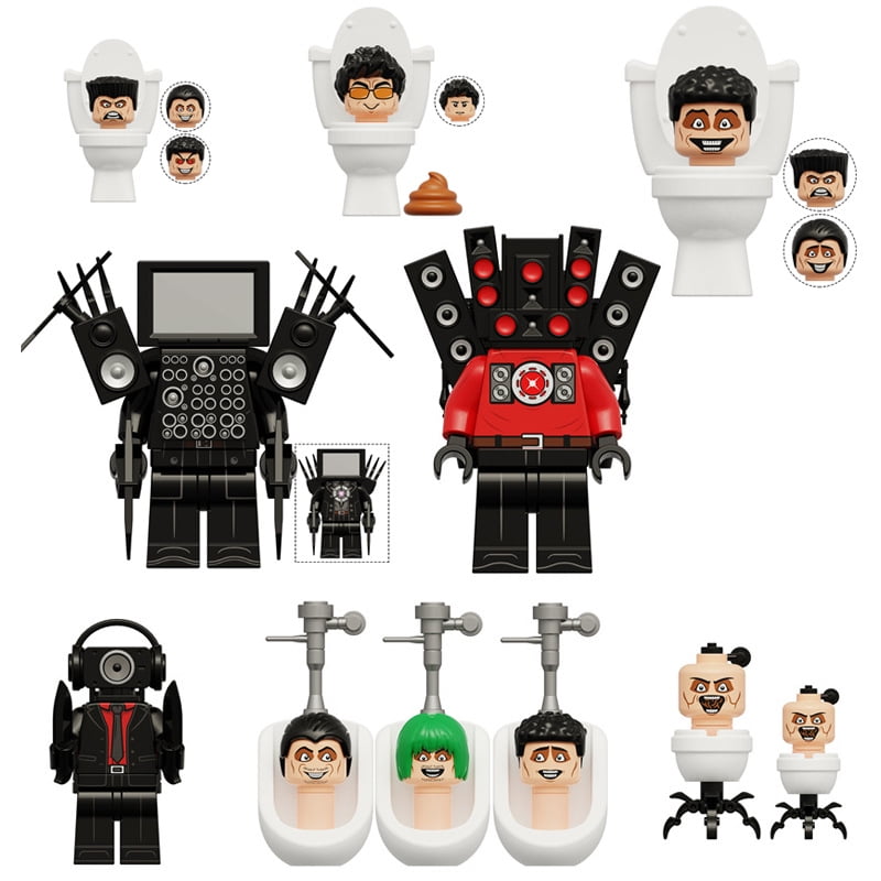 Mini SKBD Toilet man Action Figures Toy,Titan Audio Man Building Blocks ...