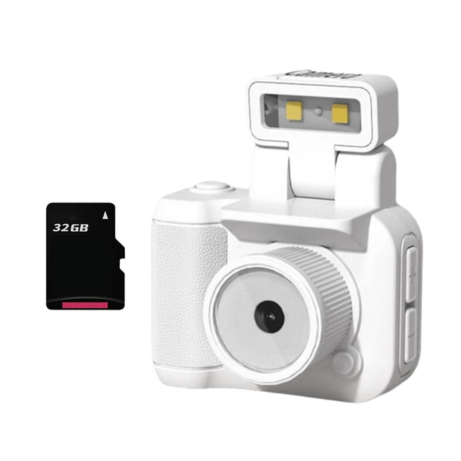 Mini SLR Style Camera Cmos 32GB with Flash Light & Charging Dock ...